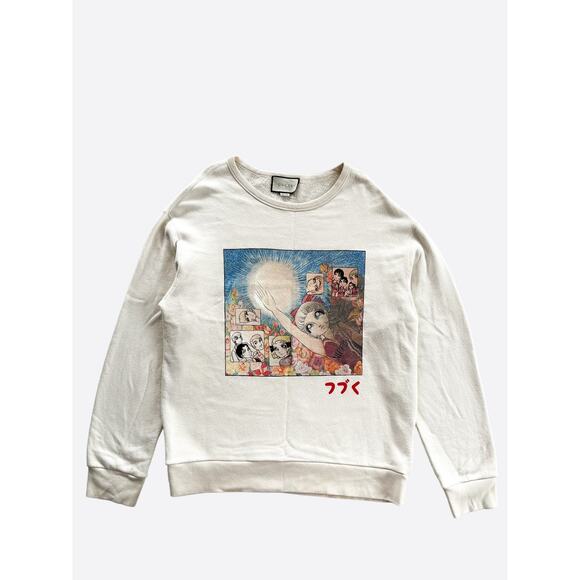 Gucci | Shirts | Gucci Chikae Ide Cream Anime Graphic Sweater | Poshmark